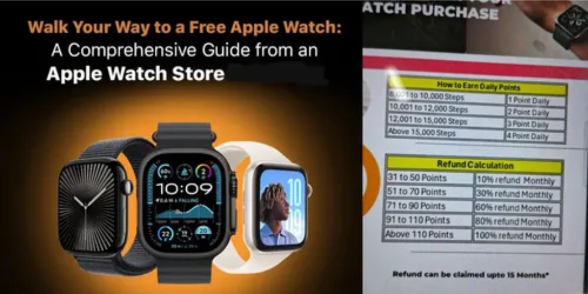 Get Free Apple Watch For Walking Just 15K Steps Daily: Here's How ...