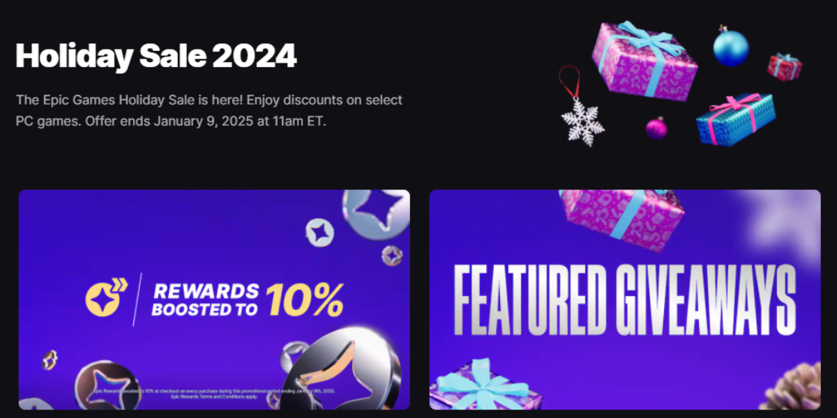 Epic Games Holiday Sale 2024: Massive Discount On Games, Free Games And ...