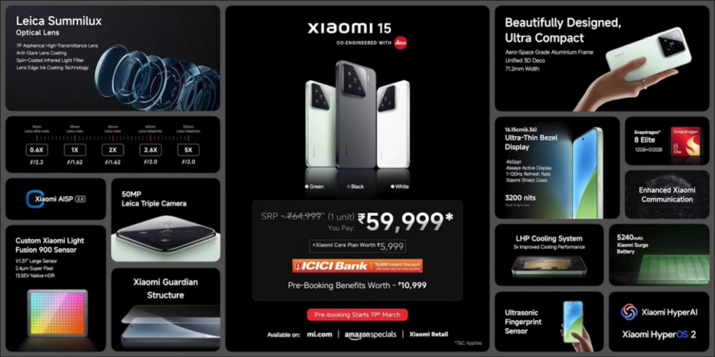 Xiaomi 15 Series Hits India Today: Specs And Pricing Revealed | Cashify ...