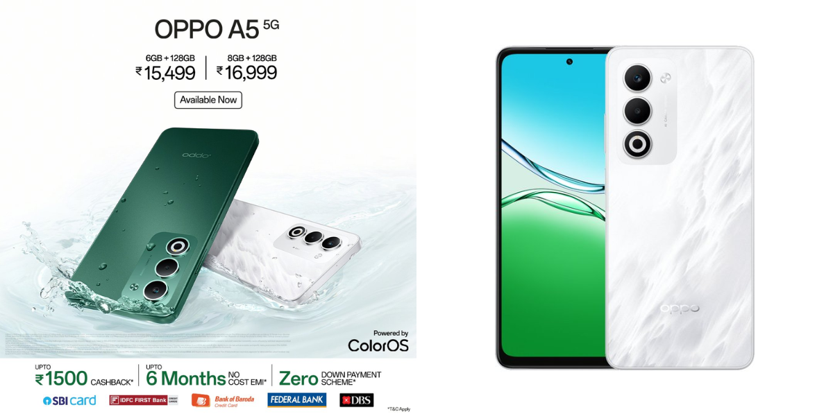 OPPO A5 5G Launched At A Price Less Than 15000 | Cashify News