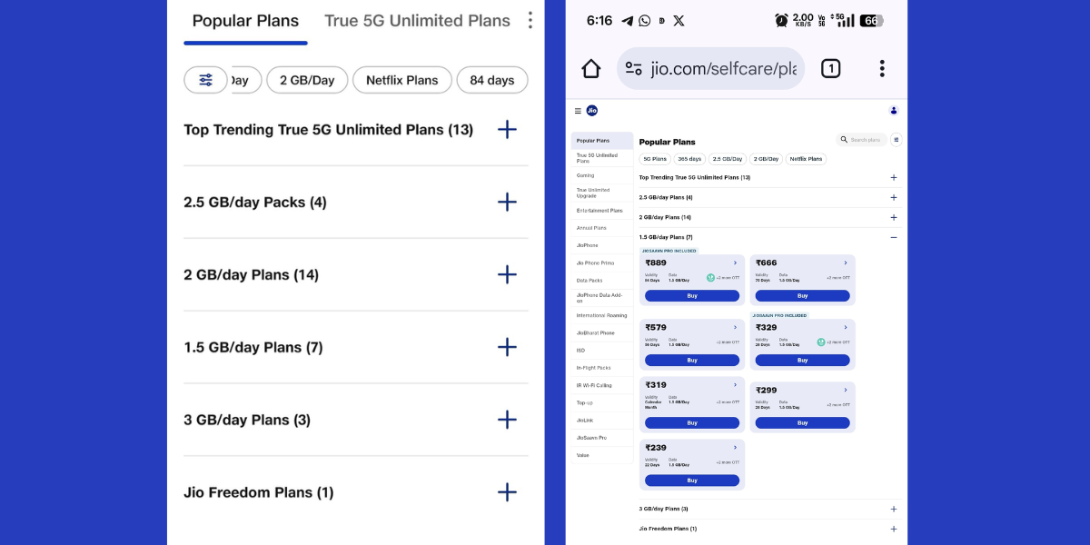 Jio Stops Its Cheapest Data Plan Of 1GB Per Day | Cashify News
