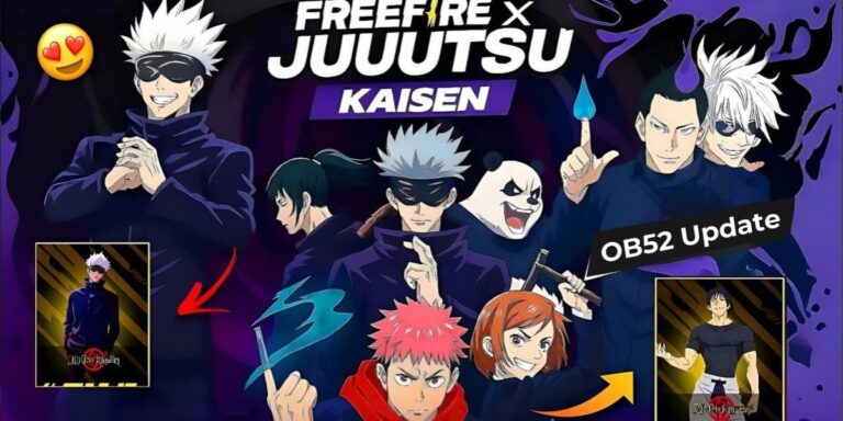 Free Fire MAX x Jujutsu Kaisen Collaboration Arrives With OB52 Update ...