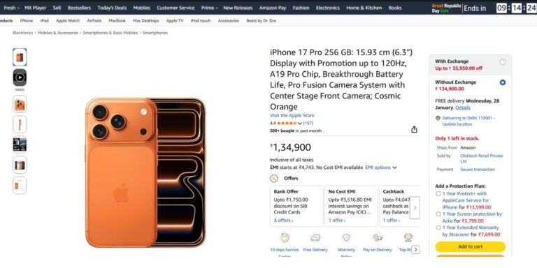 Grab iPhone 17 Pro Under 90000 With A Limited Time Discount! | Cashify Blog